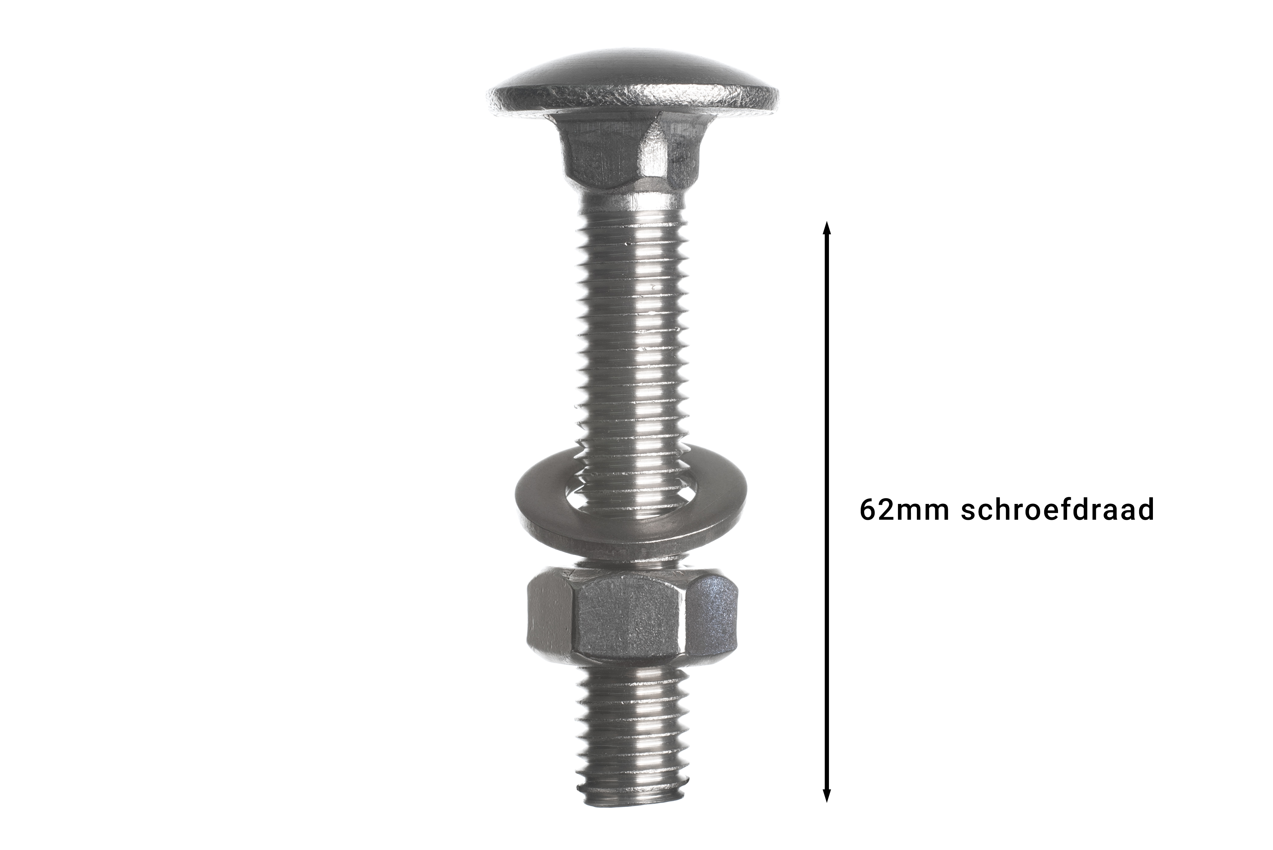 Slotbouten RVS M12x70 mm Kopen? Incl Moer en Ring - Morgen Thuis