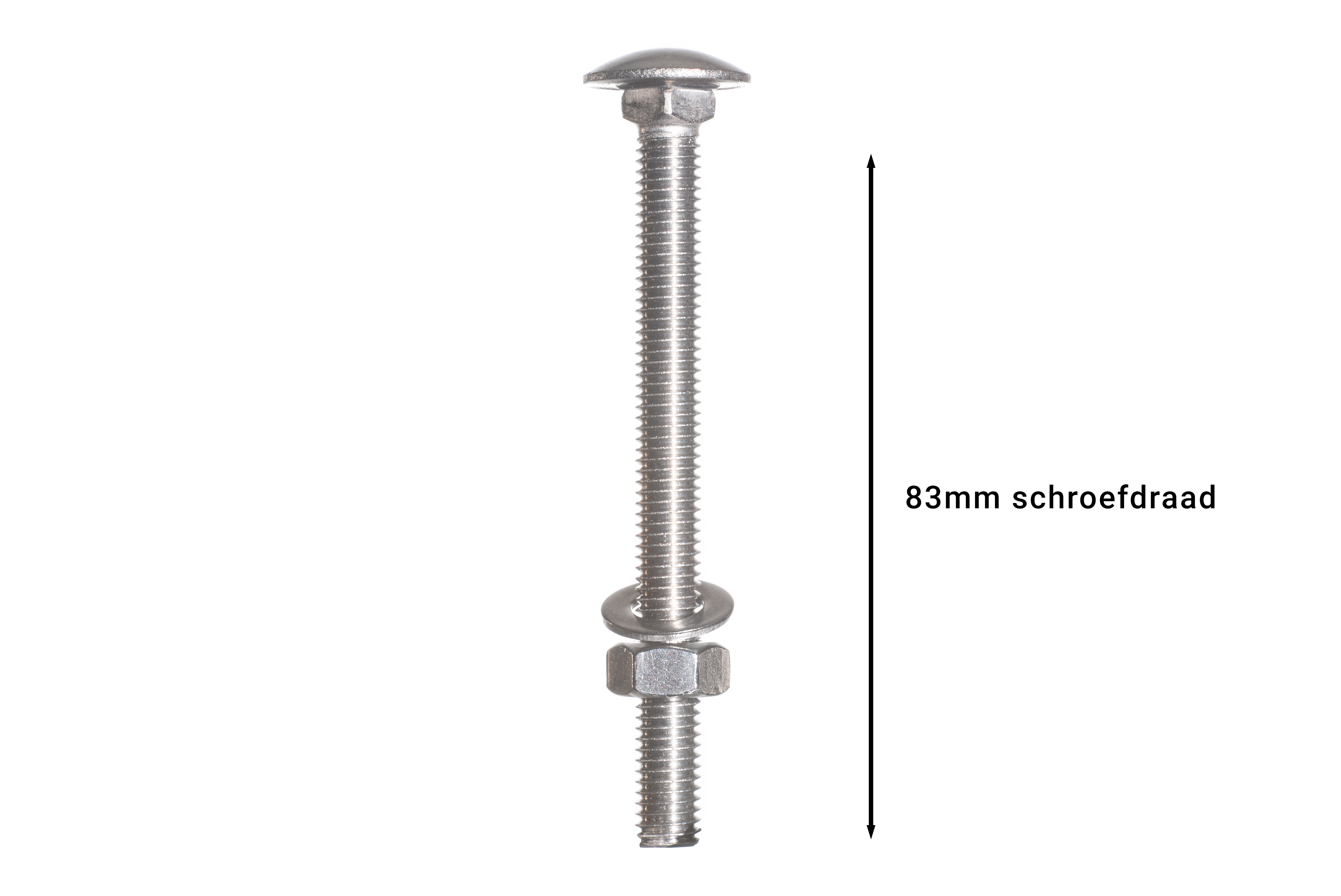 Slotbouten RVS M8 x 90 mm Kopen? - Volgende Dag in Huis