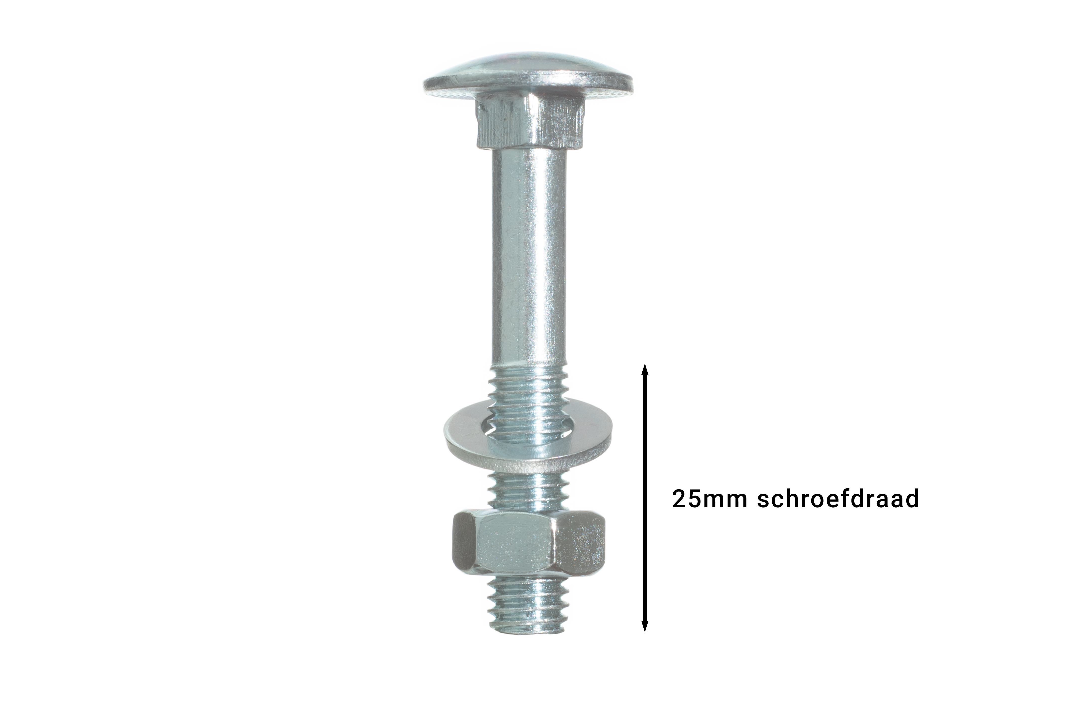 Slotbouten M8 x 50 mm Kopen? Slotbouten verzinkt in vele maten