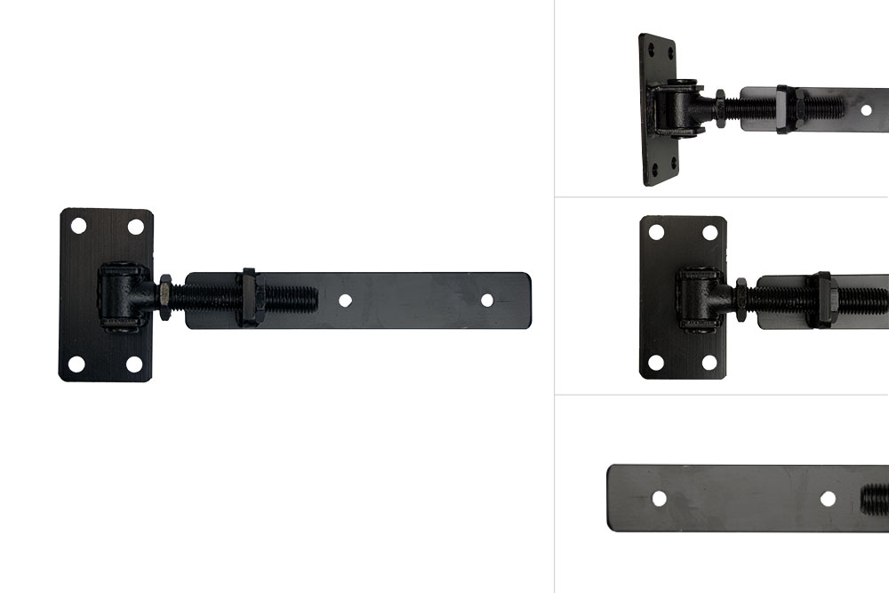 Verstelbaar Poortbeslag Zwart 30 cm Kopen? Zwaar Poortbeslag